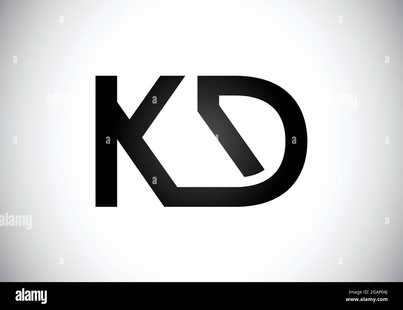 Initial K D Letter Logo With Creative Modern Business Typography Vector ...