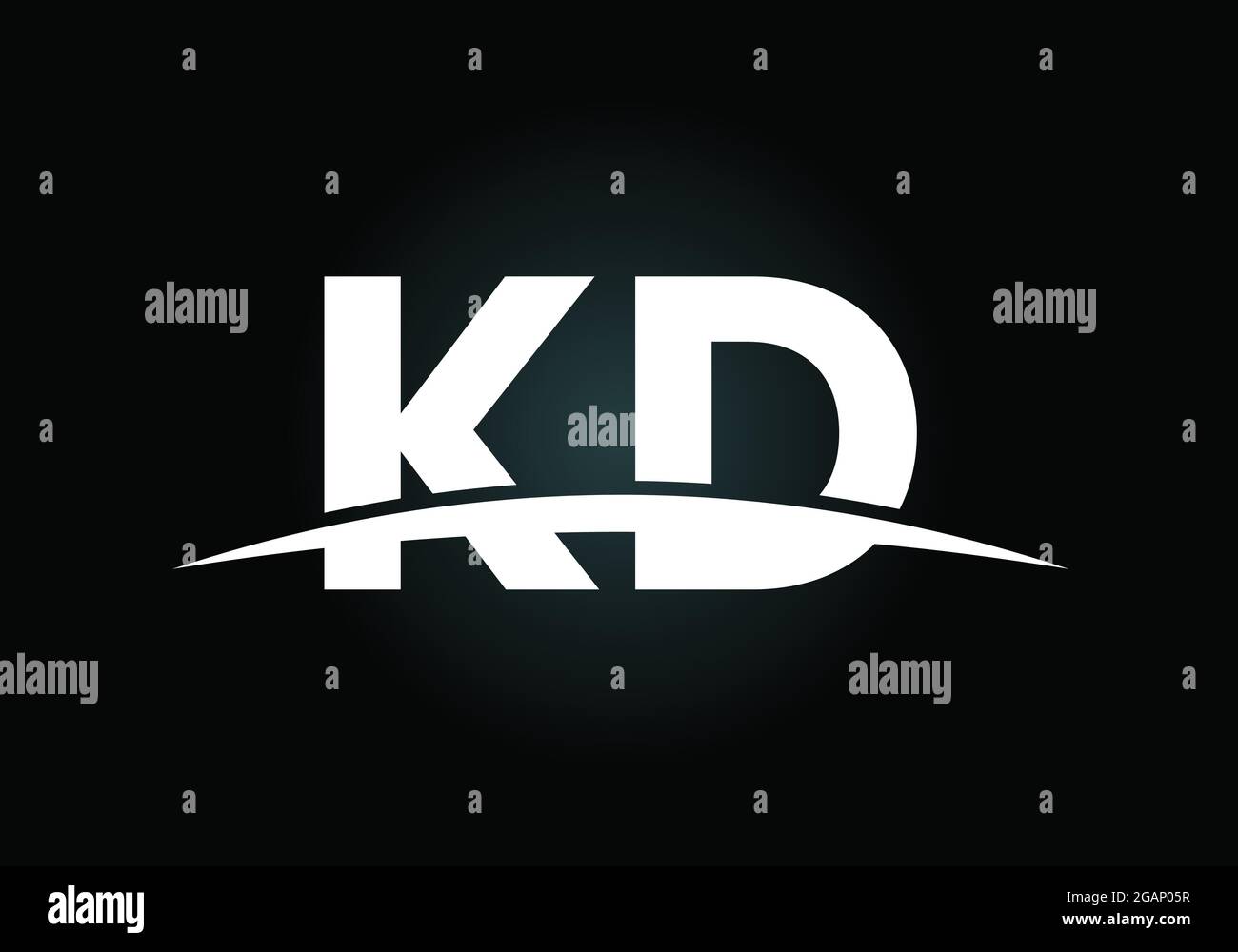 Initial K D Letter Logo With Creative Modern Business Typography Vector ...