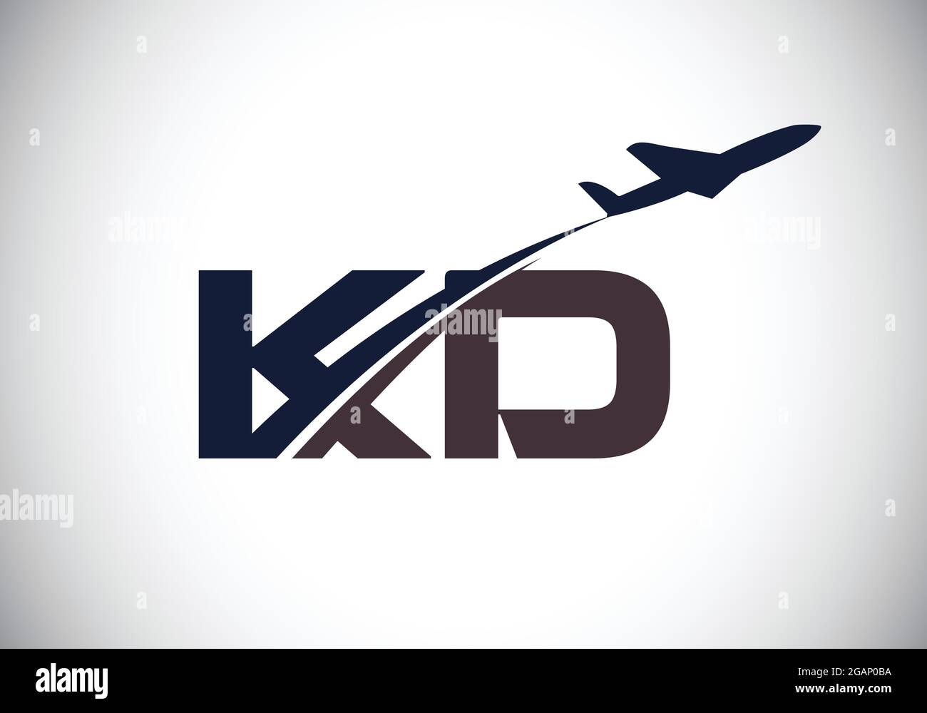 Initial K D Letter Logo With Creative Modern Business Typography Vector ...