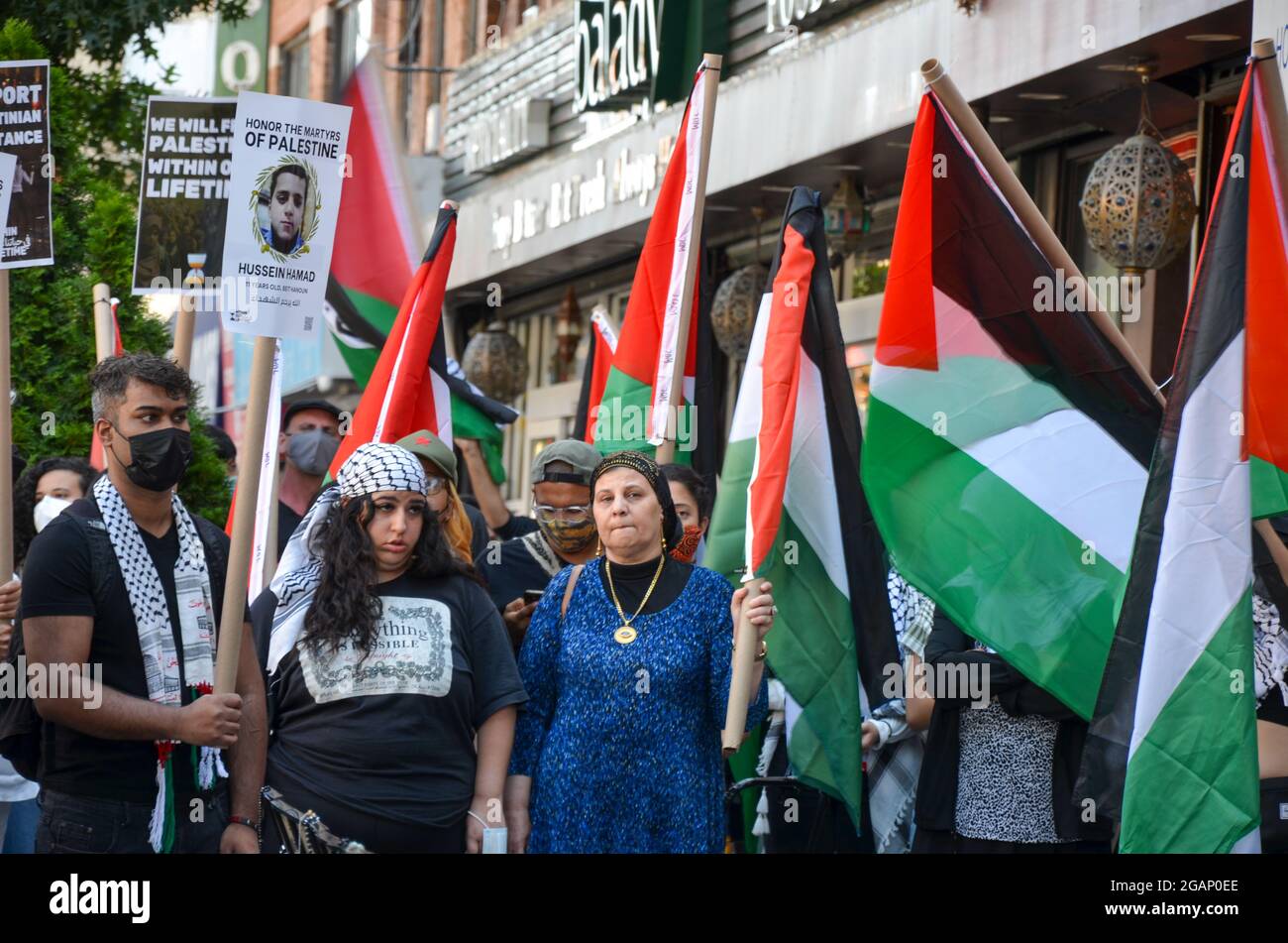 Hundreds gathered at Bay Ridge, Brooklyn, New York City during the ...