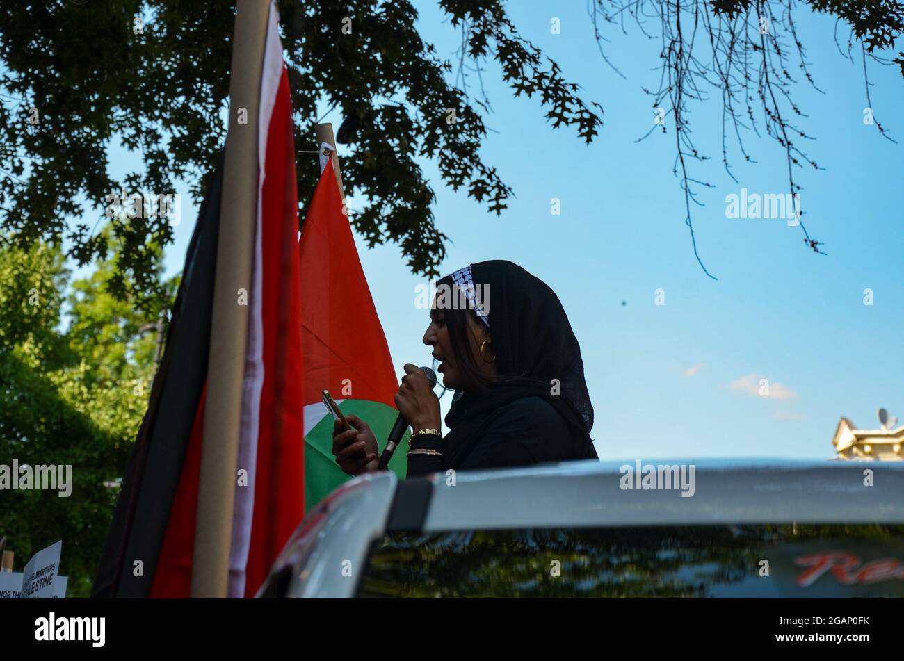 Hundreds gathered at Bay Ridge, Brooklyn, New York City during the ...