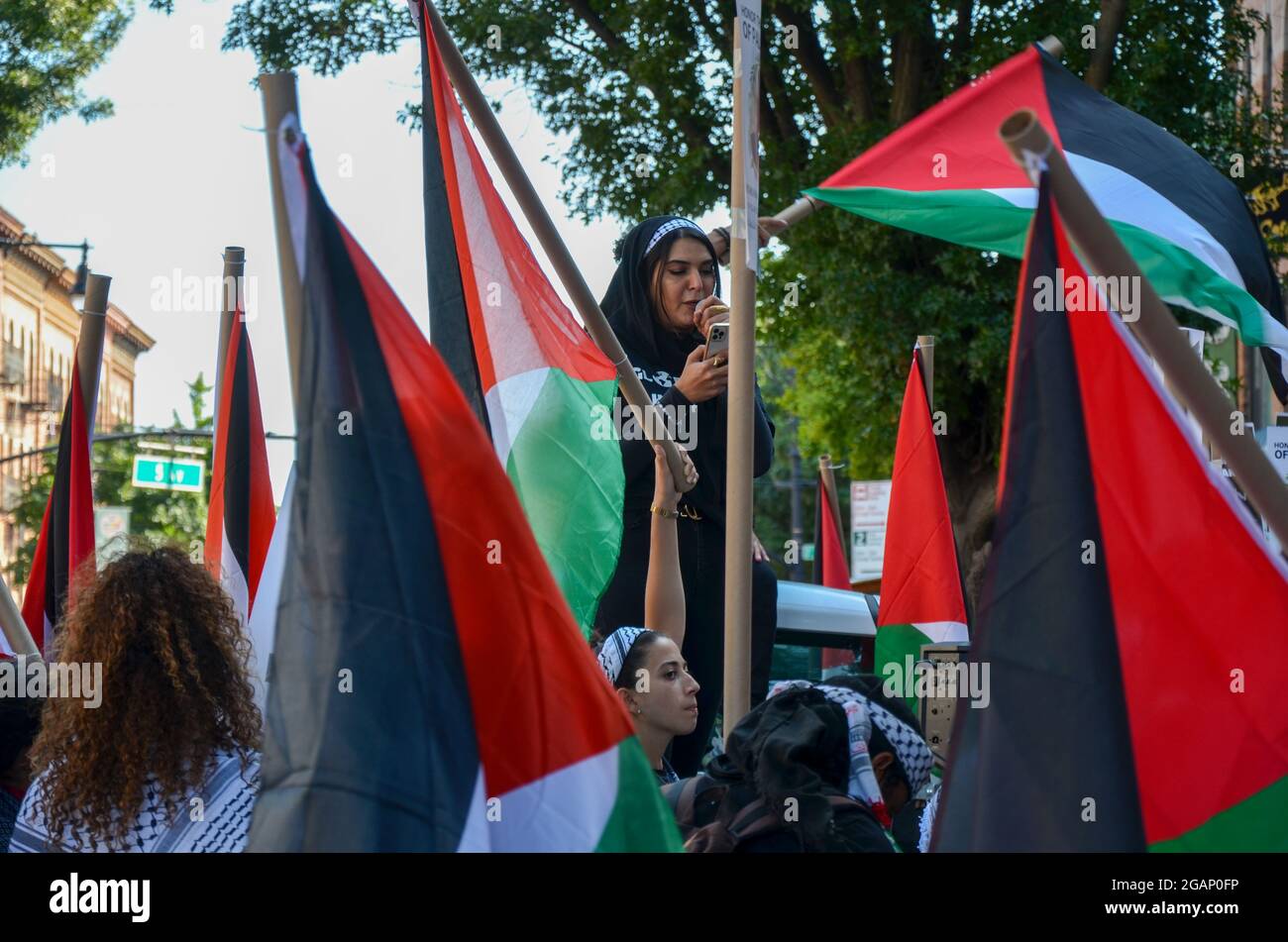 Hundreds gathered at Bay Ridge, Brooklyn, New York City during the ...