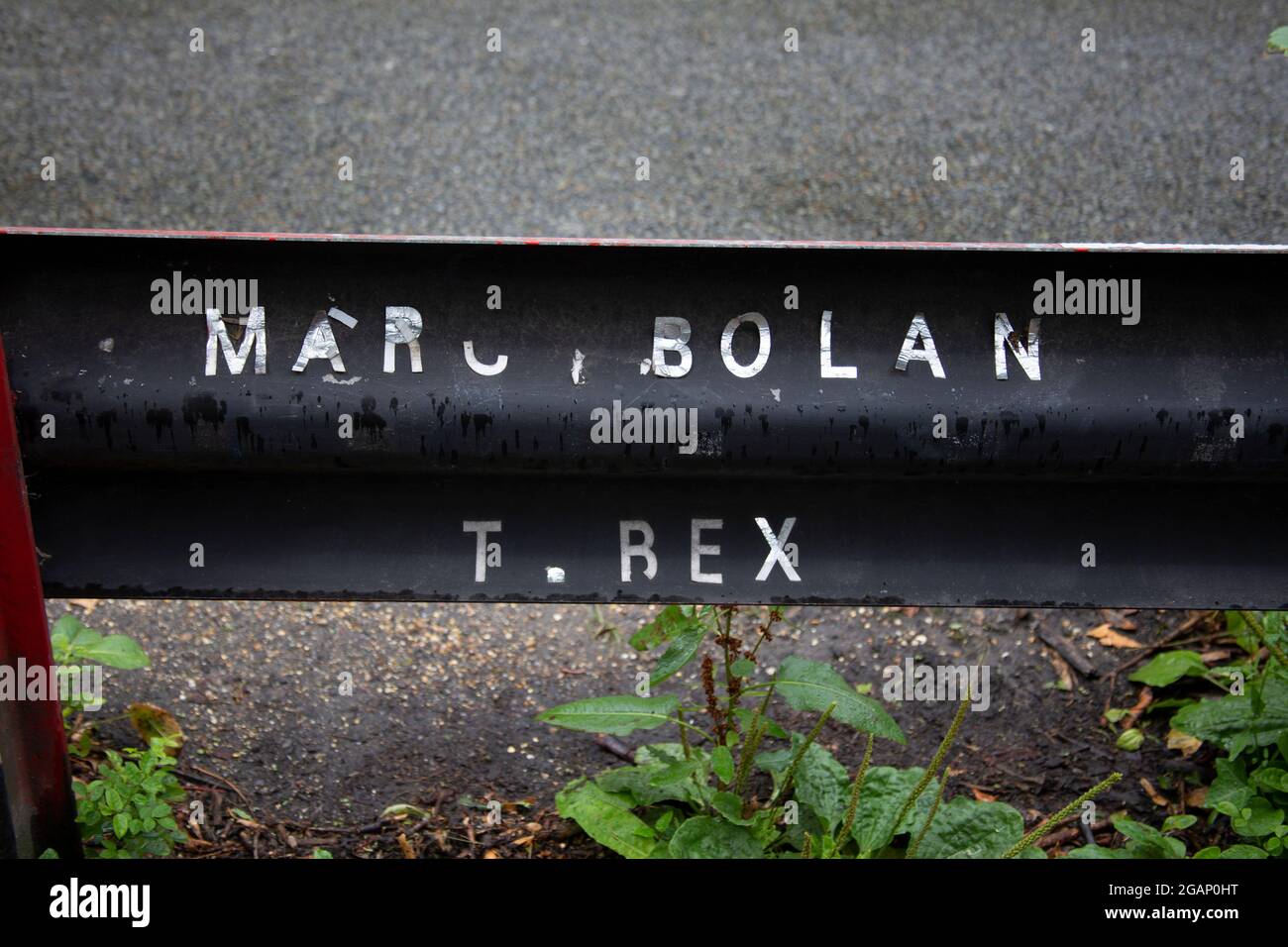 Marc Bolan's Rock Shrine - a memorial on the site he died in a car ...
