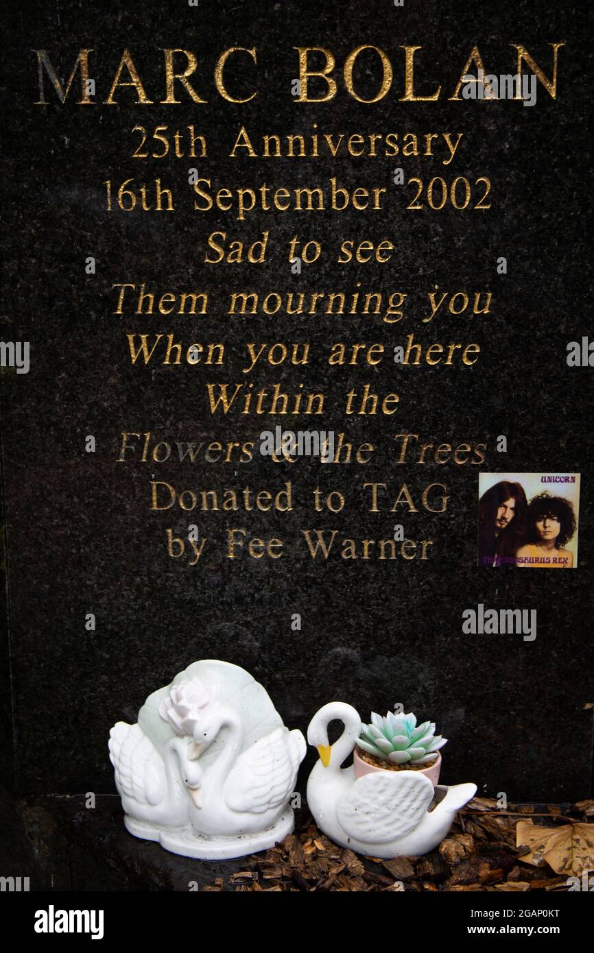Marc Bolan's Rock Shrine - a memorial on the site he died in a car ...