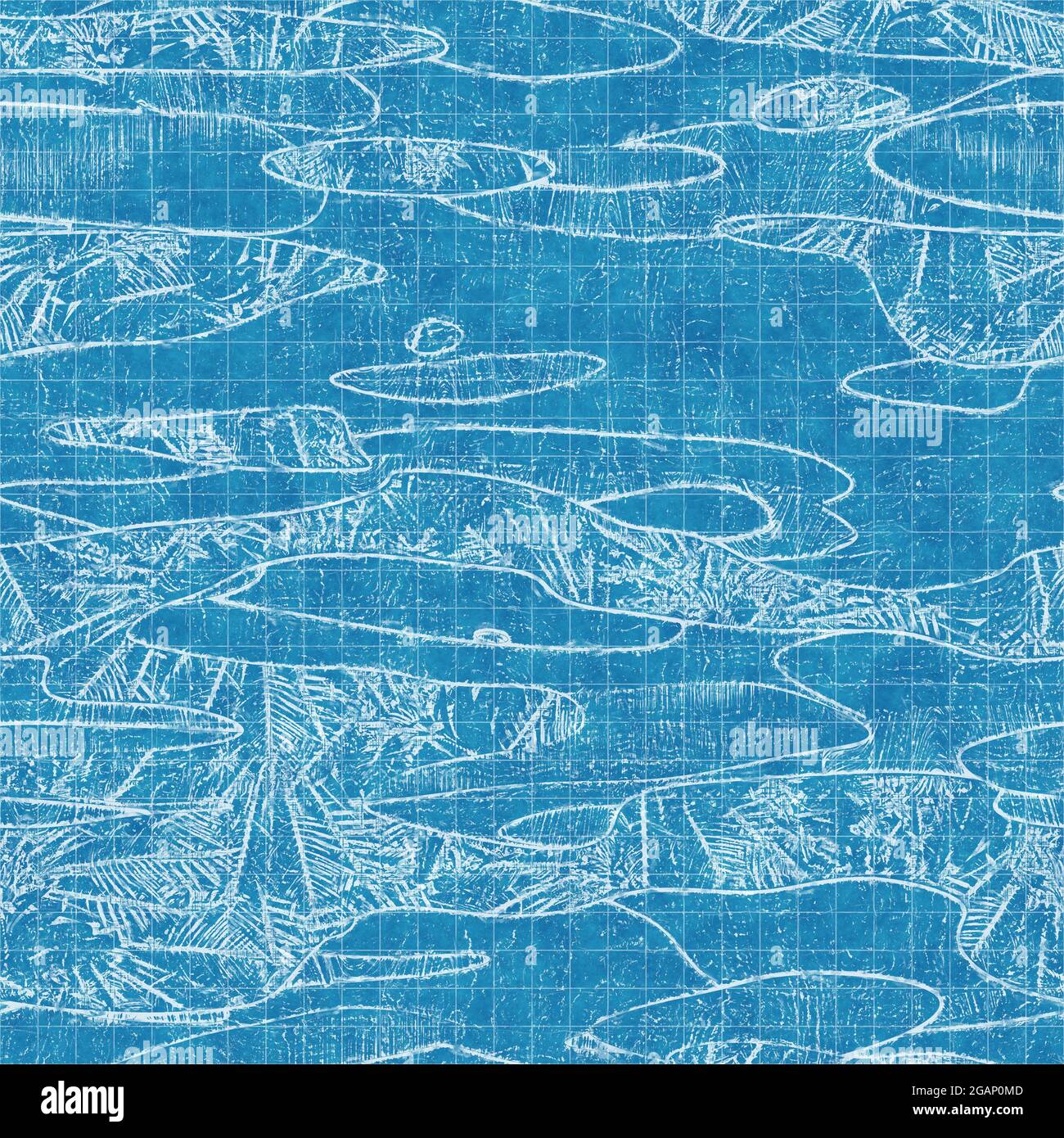 Seamless bright blue blueprint pattern for textile and print Stock ...