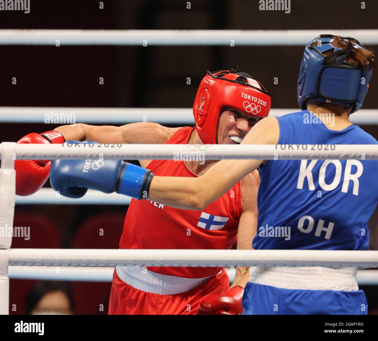 Tokyo, Japan. 30th July, 2021. Olympic women's lightweight boxer from ...
