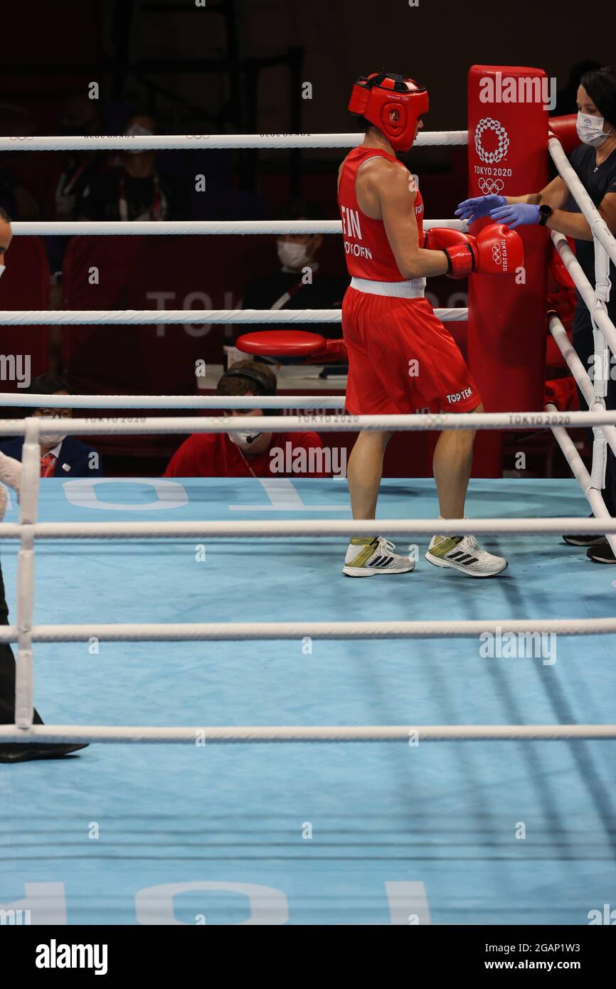 Tokyo, Japan. 30th July, 2021. BOXING MUM ADVANCES: Olympic women's ...