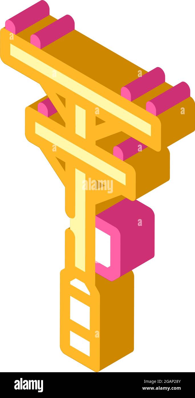 electric poles isometric icon vector illustration Stock Vector Image ...