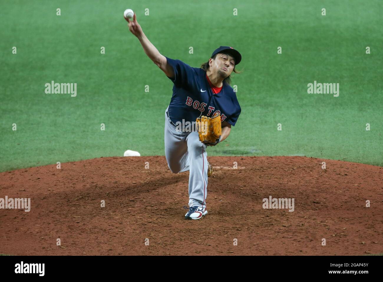 St. Petersburg, FL. USA; Boston Red Sox relief pitcher Hirokazu ... St. Petersburg, FL. USA; Boston Red Sox relief pitcher Hirokazu ...