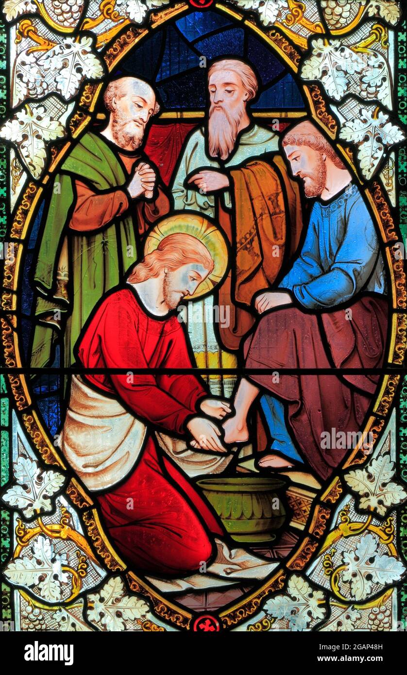 Jesus washing the feet of his Disciples, by Ward & Hughes, 1869 ...