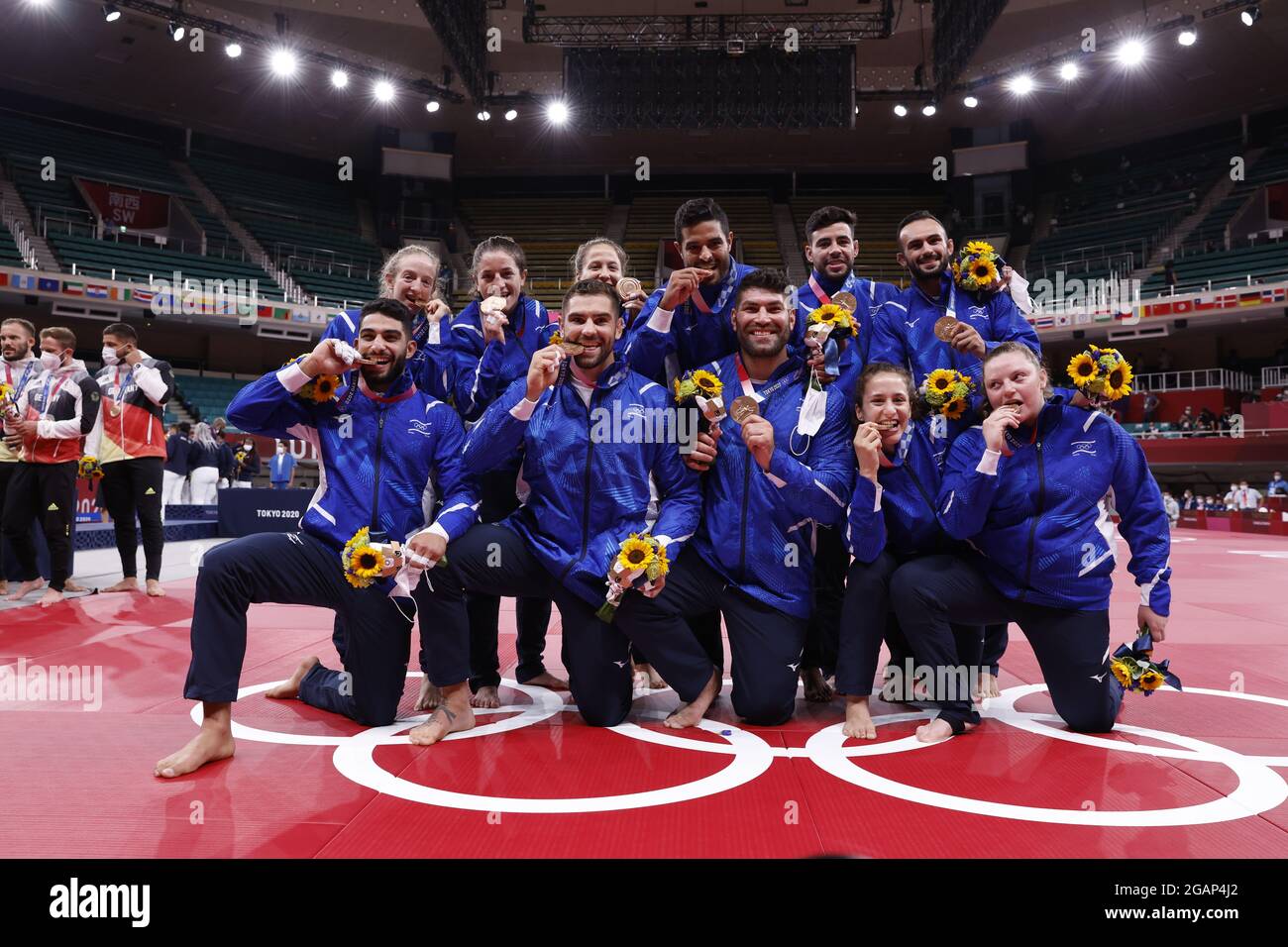 Israel 3rd Bronze Medal during the Olympic Games Tokyo 2020, Judo Mixed ...
