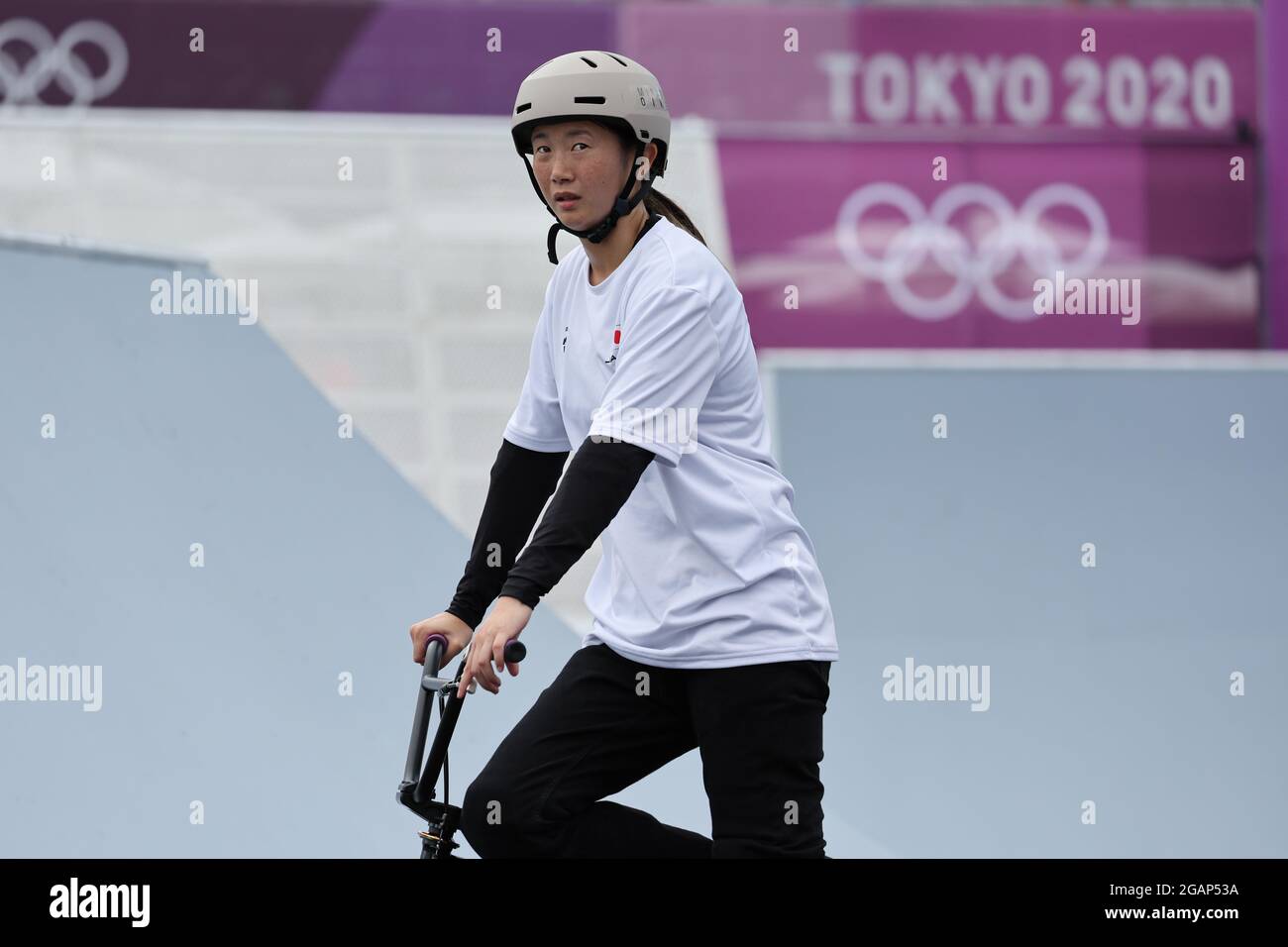 Tokyo, Japan. 31st July, 2021. Minato Oike (JPN) Cycling : BMX Freestyle Women's Park Seeding ...