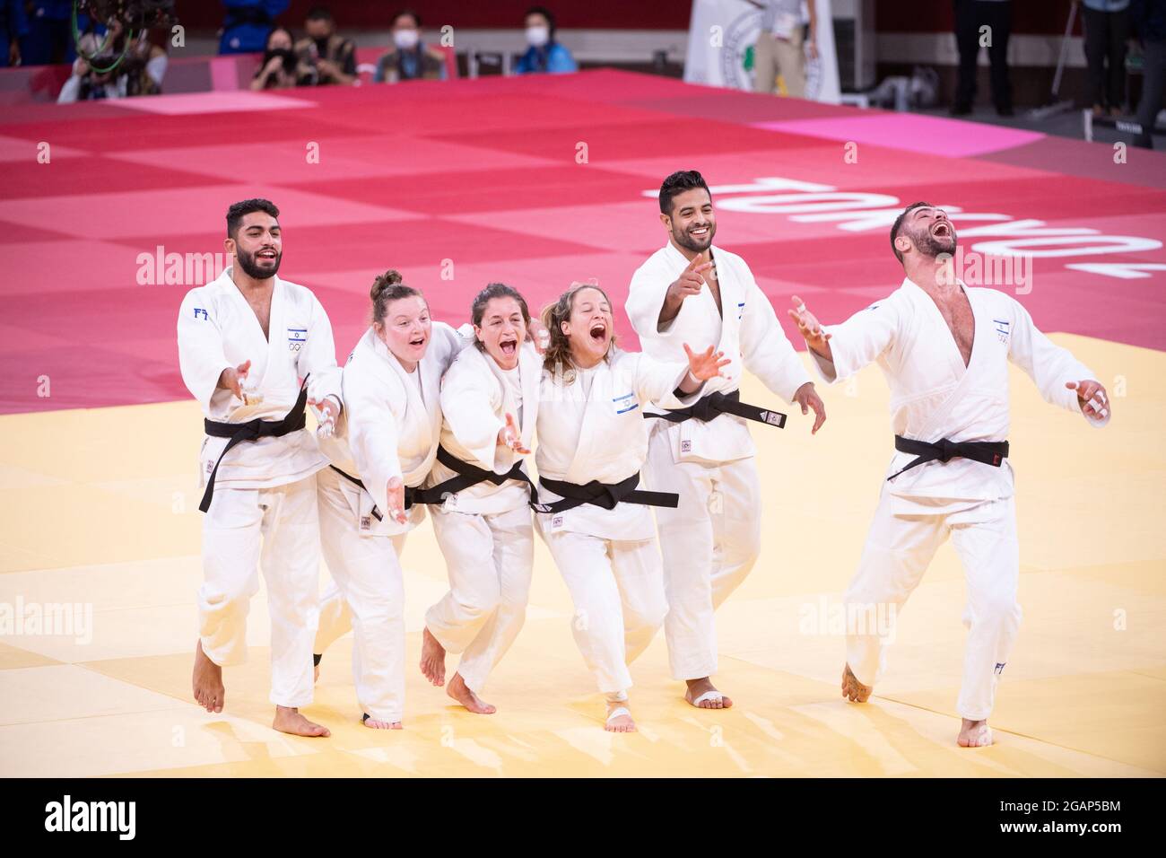 Israel team (ISR) Judo-Mixed Team bronze medal final JULY 31, 2021 ...