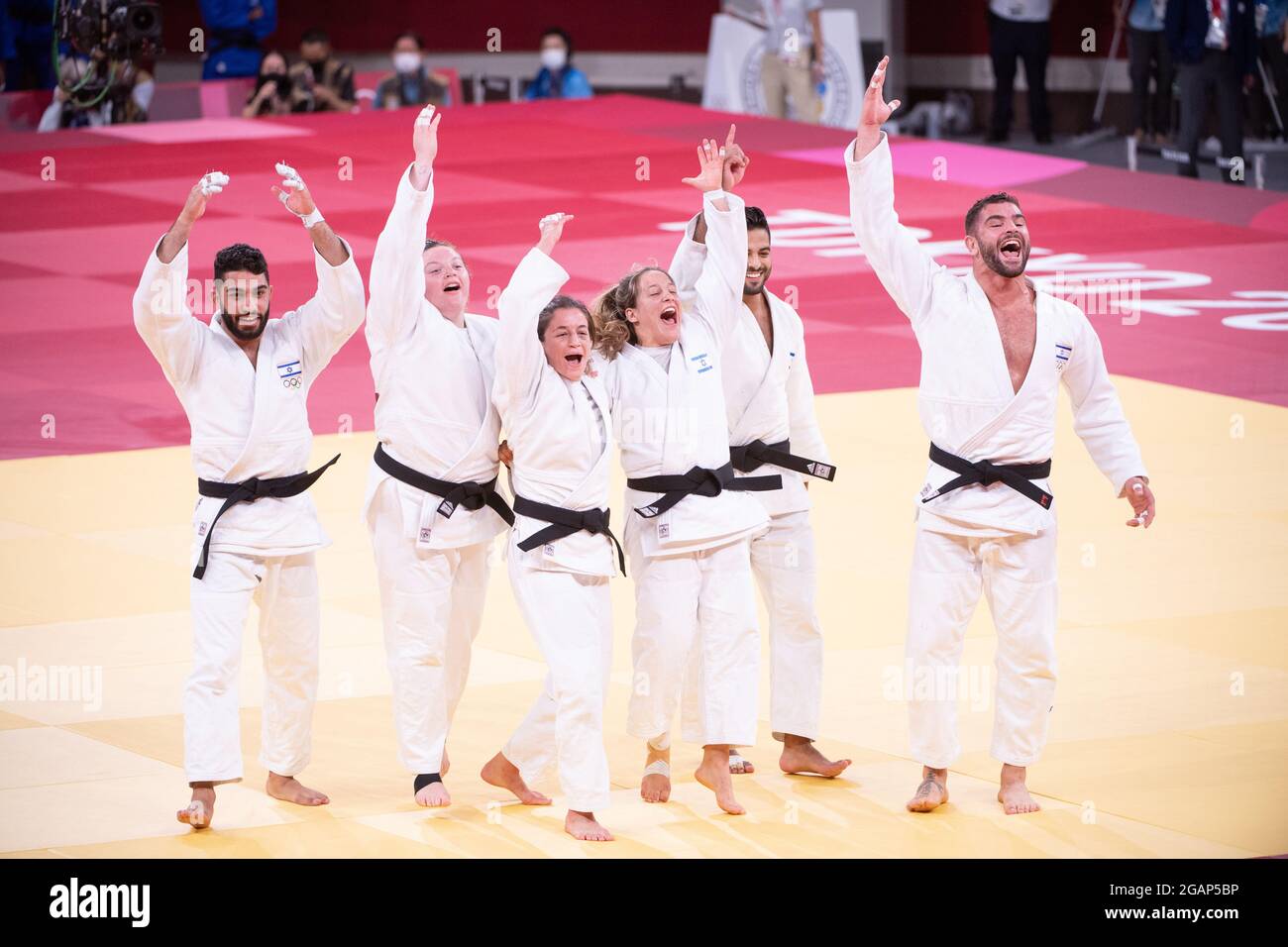 Israel team (ISR) Judo-Mixed Team bronze medal final JULY 31, 2021 ...