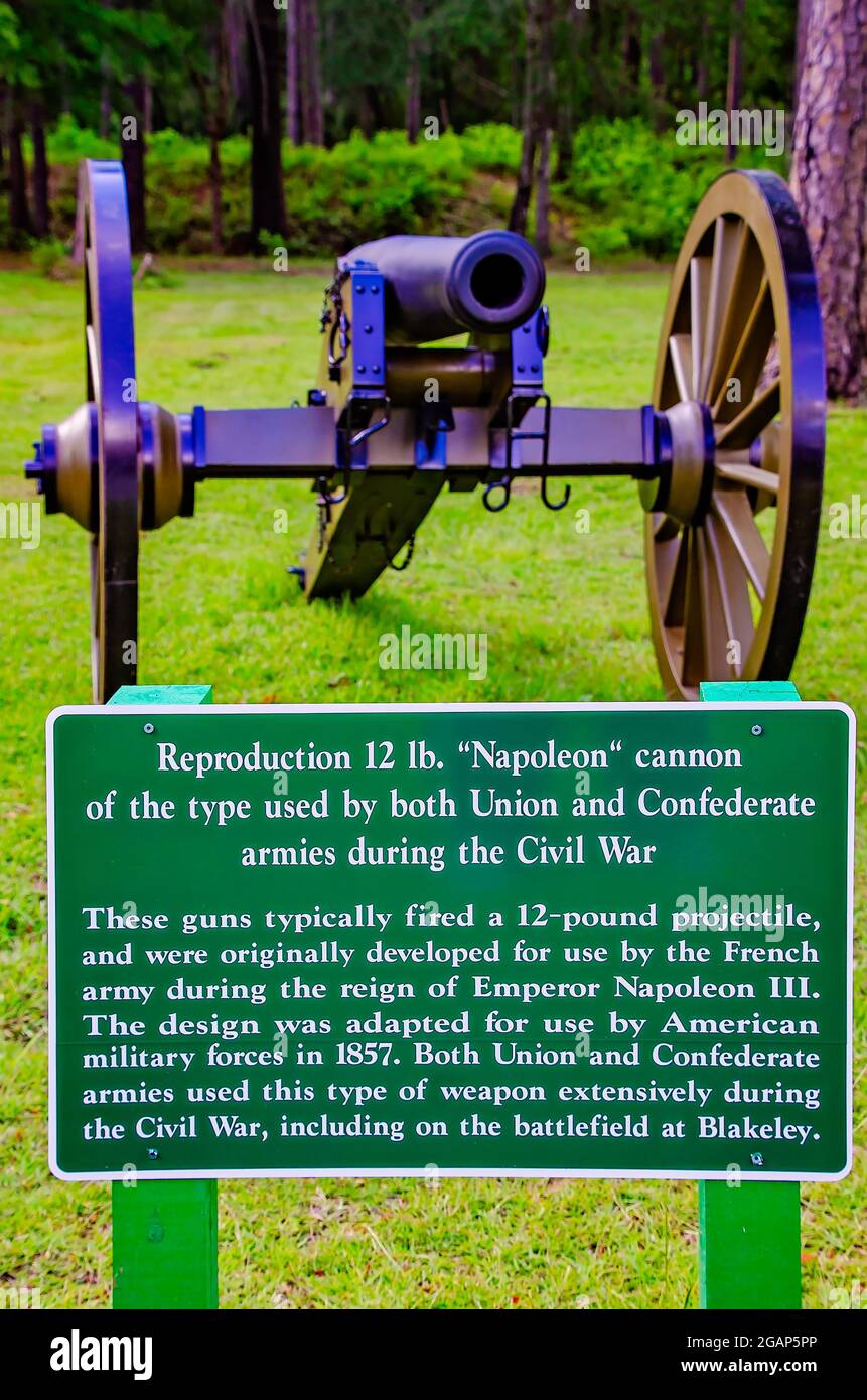 A reproduction 12-pound Napoleon cannon is pictured in Historic ...
