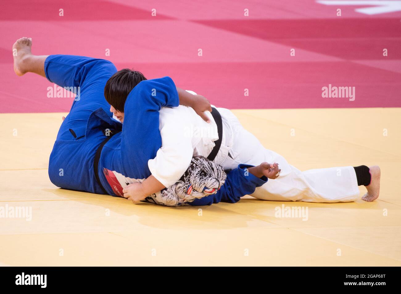 Akira Sone (JPN) vs Romane Dicko (FRA) Judo-Mixed Team final JULY 31 ...
