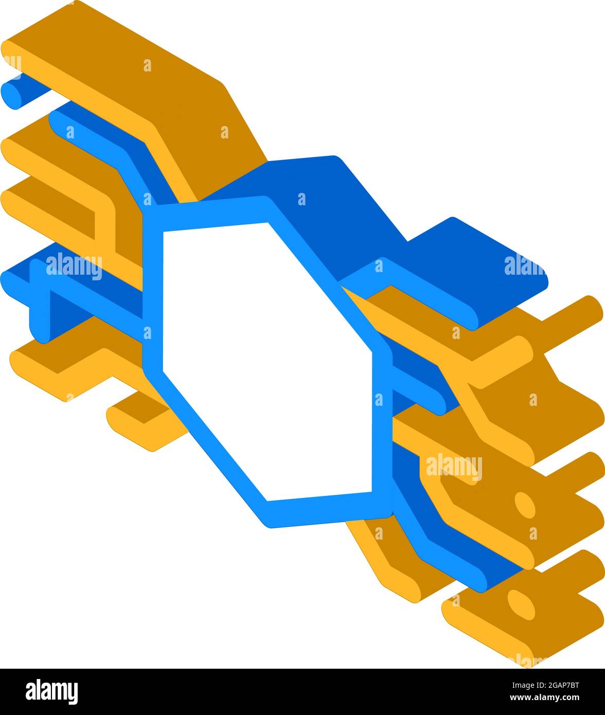 abstract symbolism isometric icon vector illustration Stock Vector ...