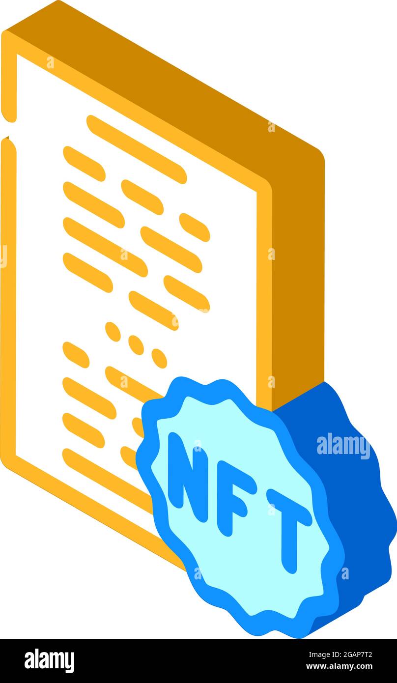 Nft token 3d isometric Cut Out Stock Images & Pictures - Alamy