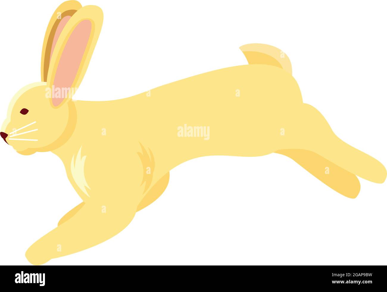 cute rabbit jumping Stock Vector Image & Art - Alamy