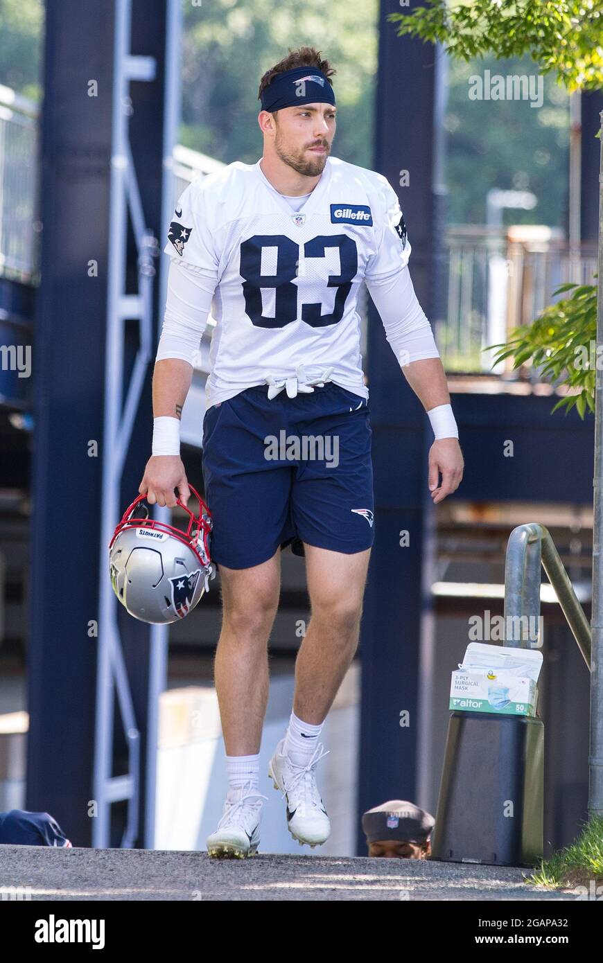 Gillette Stadium. 31st July, 2021. MA, USA; New England Patriots tight ...