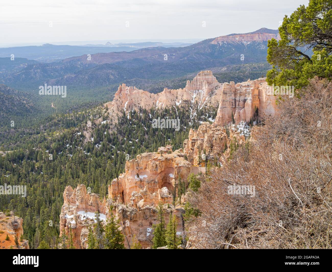 Beautiful sunrise of the Inspiration Point of Bryce Canyon National ...