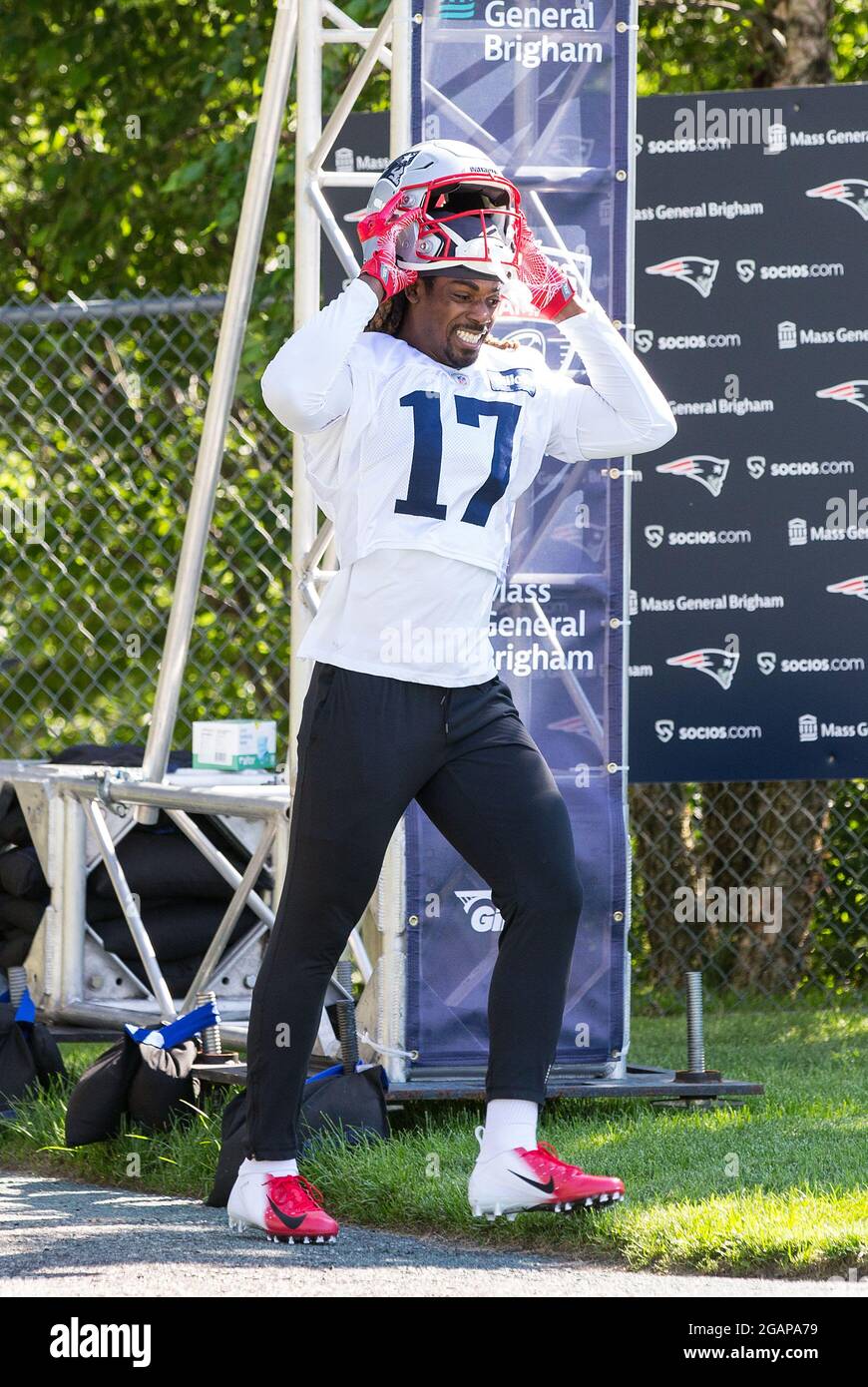 Gillette Stadium. 31st July, 2021. MA, USA; New England Patriots wide ...