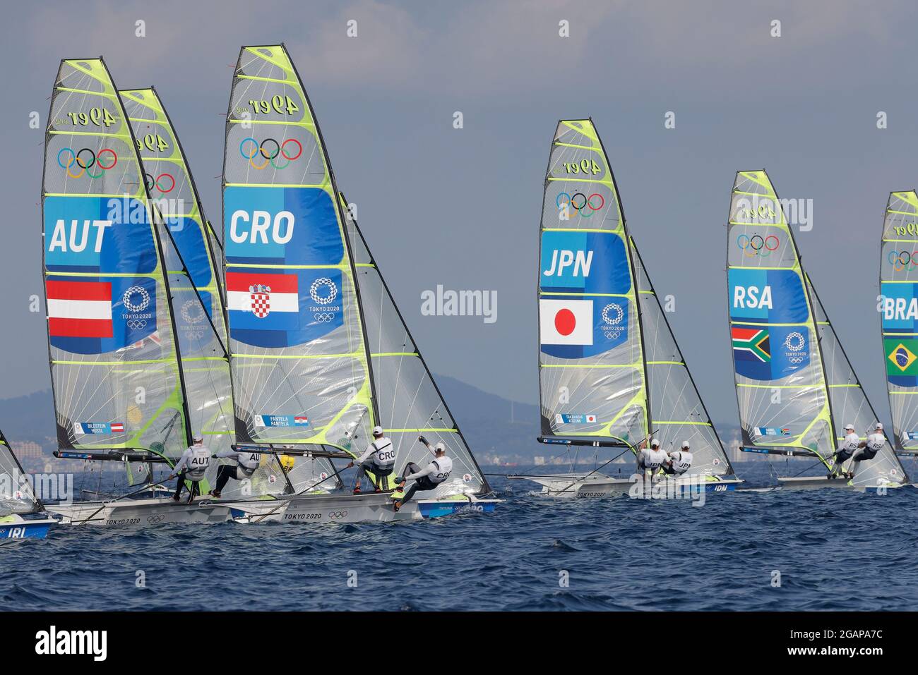 Kanagawa, Japan. 31st July, 2021. General view Sailing : Men'sSkiff ...