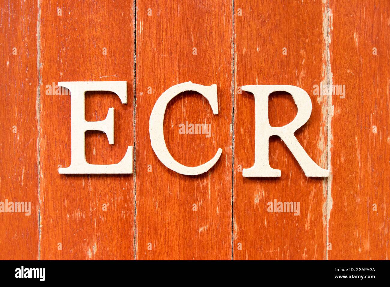 Alphabet letter in word ECR (Abbreviation of Efficient Consumer ...