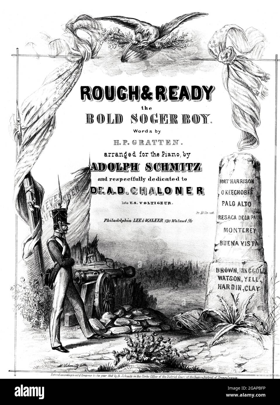 Rough & Ready or the Bold Soger Bay, 1848 President Zachary Taylor ...