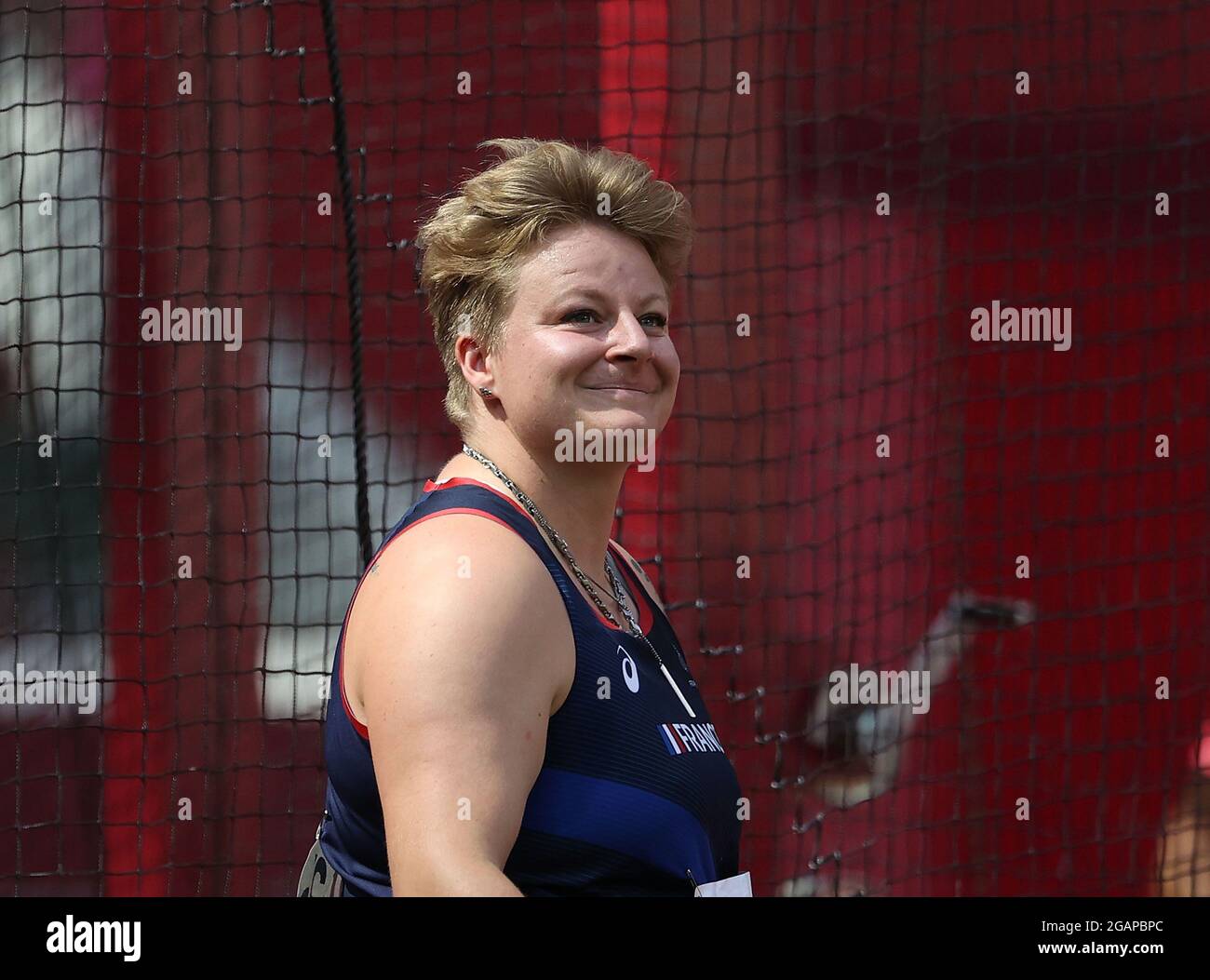 Tokyo, Japan. 1st Aug, 2021. Alexandra Tavernier of France reacts ...