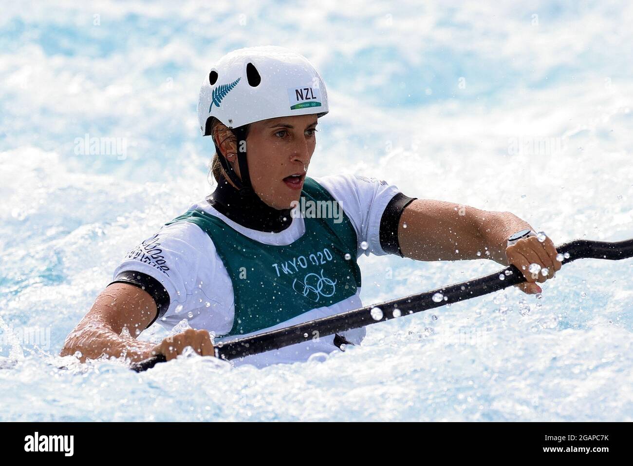Tokyo, Japan, 27 July, 2021. Luuka Jones of Team New Zealand during the ...