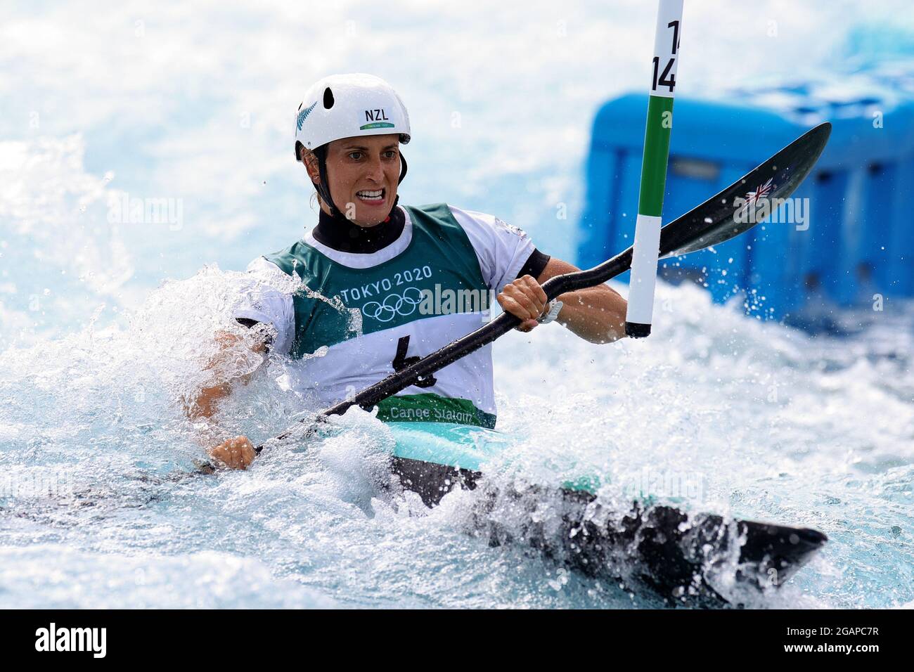 Tokyo, Japan, 27 July, 2021. Luuka Jones of Team New Zealand during the ...