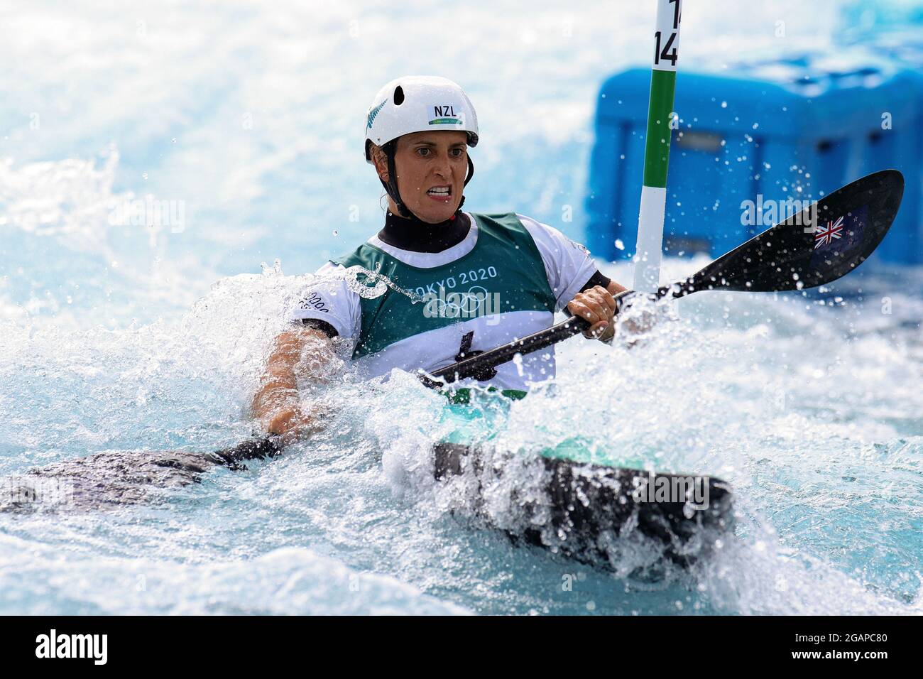 Tokyo, Japan, 27 July, 2021. Luuka Jones of Team New Zealand during the ...