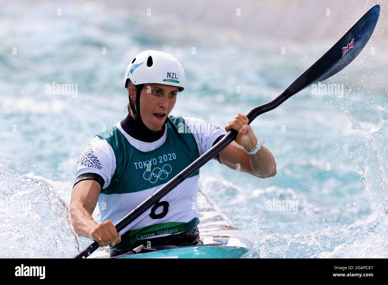 Tokyo, Japan, 27 July, 2021. Luuka Jones of Team New Zealand during the ...