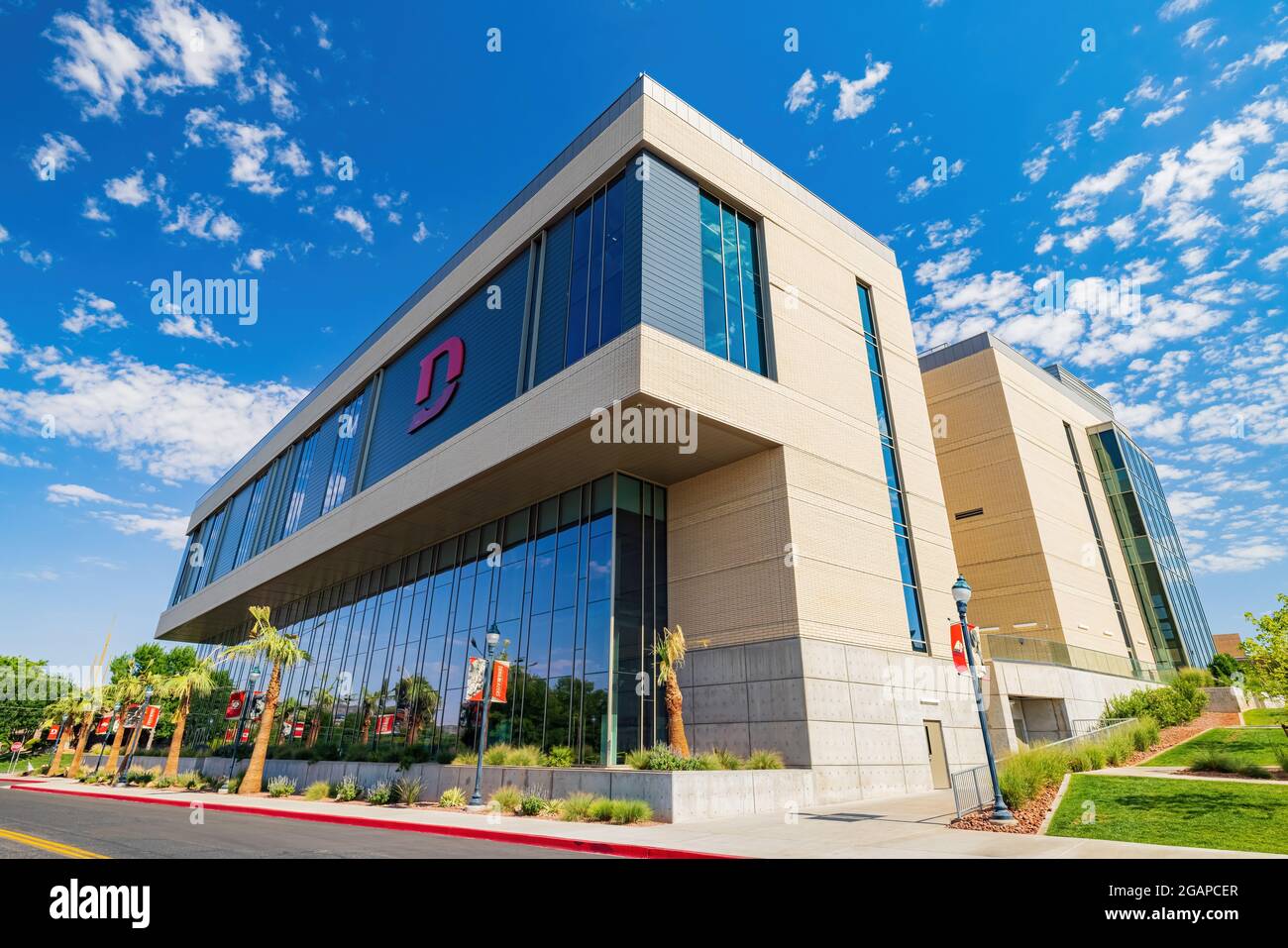Utah, JUN 20, 2021 - Modern building in the Dixie State University ...