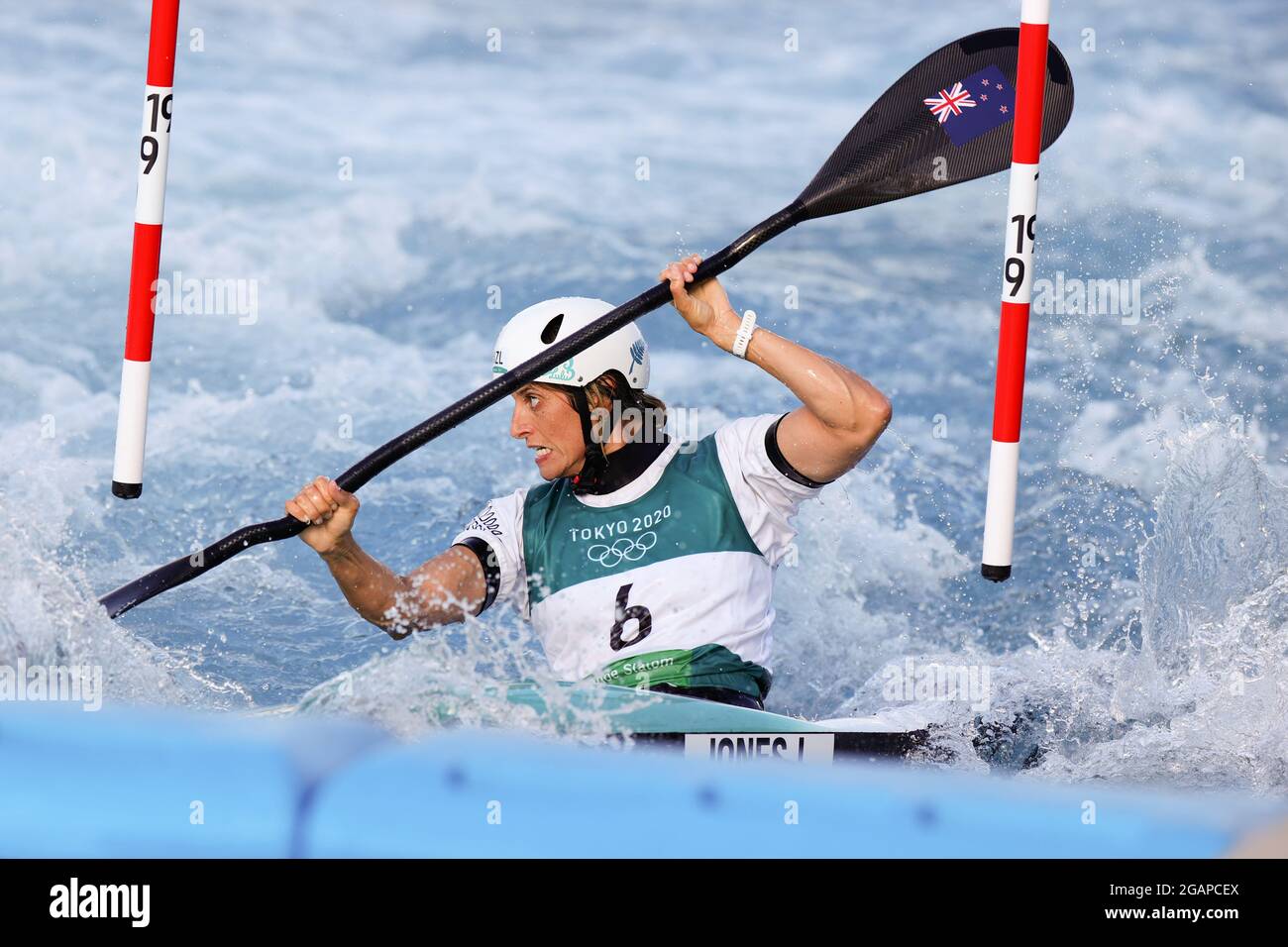 Tokyo, Japan, 27 July, 2021. Luuka Jones of Team New Zealand during the ...