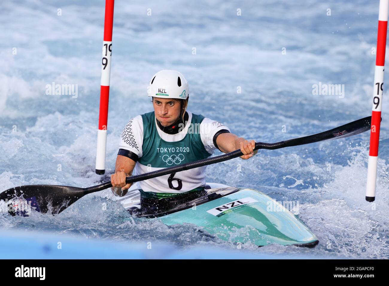 Tokyo, Japan, 27 July, 2021. Luuka Jones of Team New Zealand during the ...