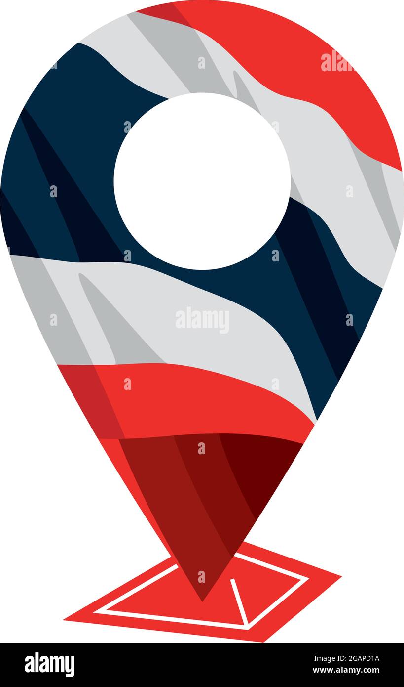 thai flag in location pin Stock Vector Image & Art - Alamy