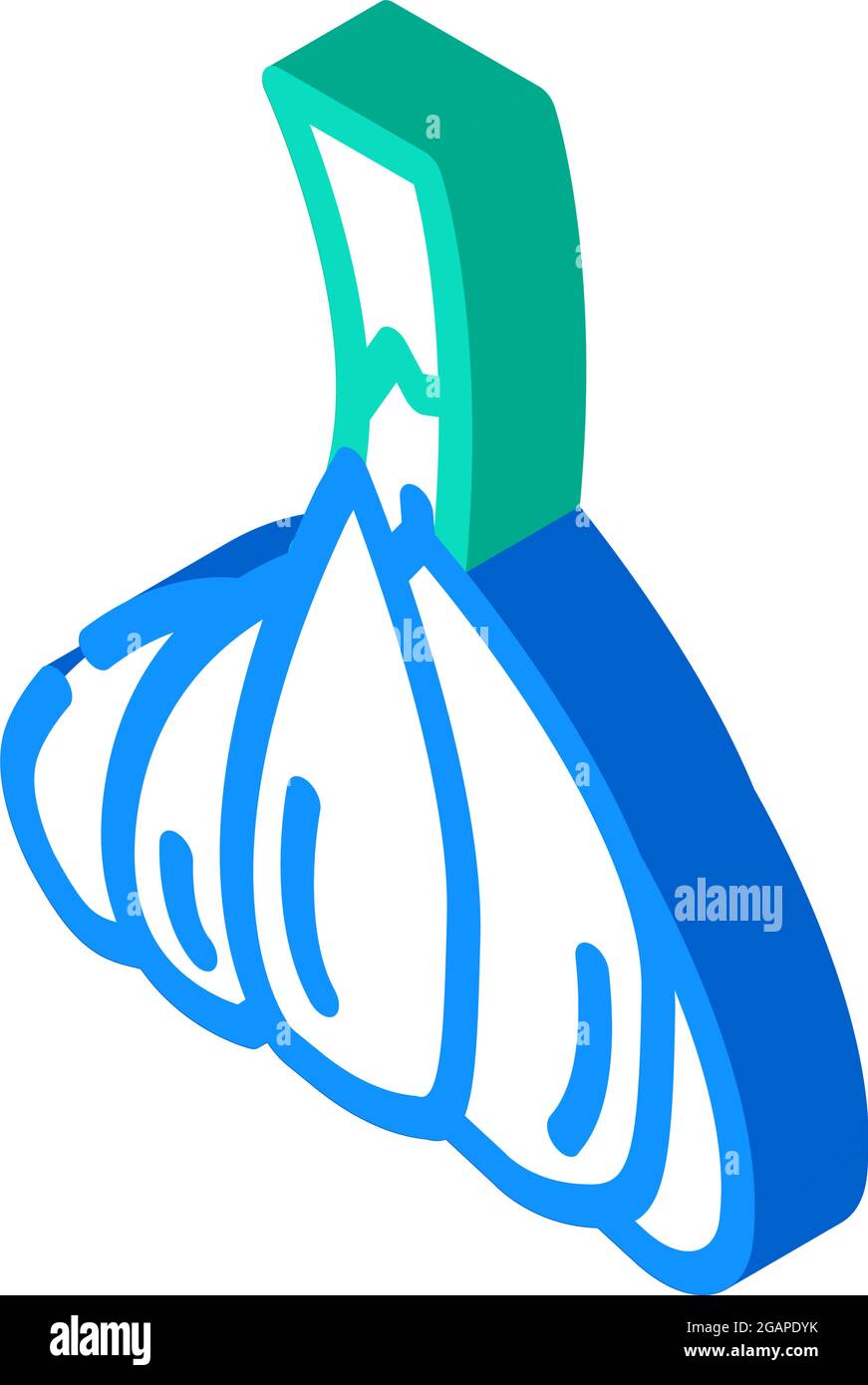 head of garlic isometric icon vector illustration Stock Vector Image ...
