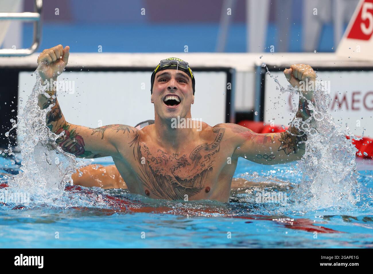 Tokio, Japan. 01st Aug, 2021. Swimming: Olympics, men, 50m freestyle ...