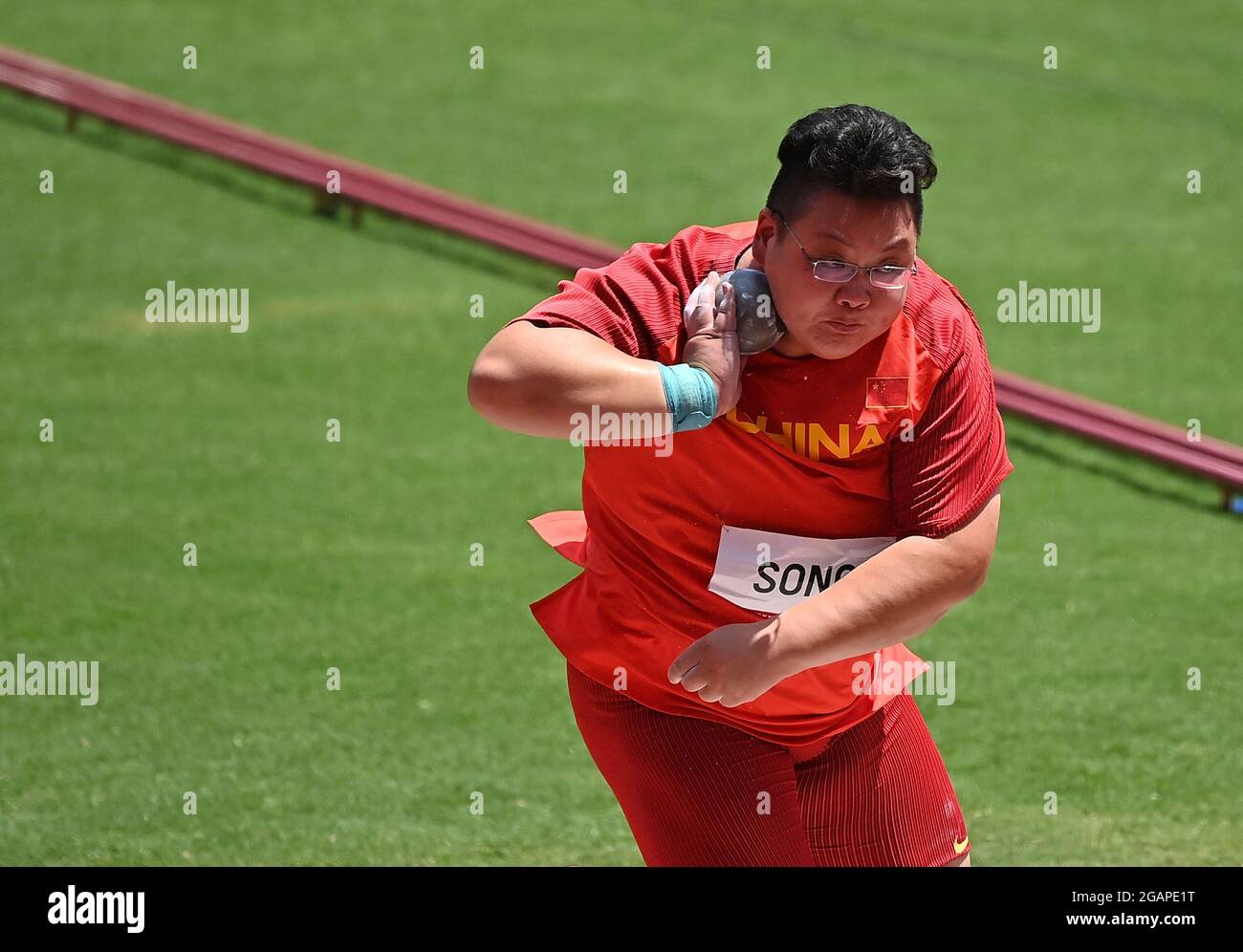 Tokyo, Japan. 1st Aug, 2021. Song Jiayuan of China competes during the ...
