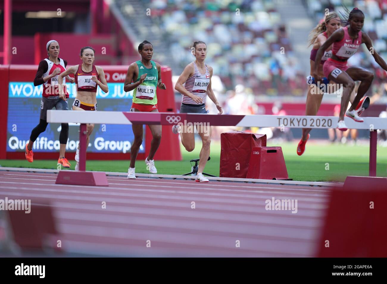 TOKYO, JAPAN - AUGUST 1: Lomi Muleta of Ethiopia competing on Women's ...