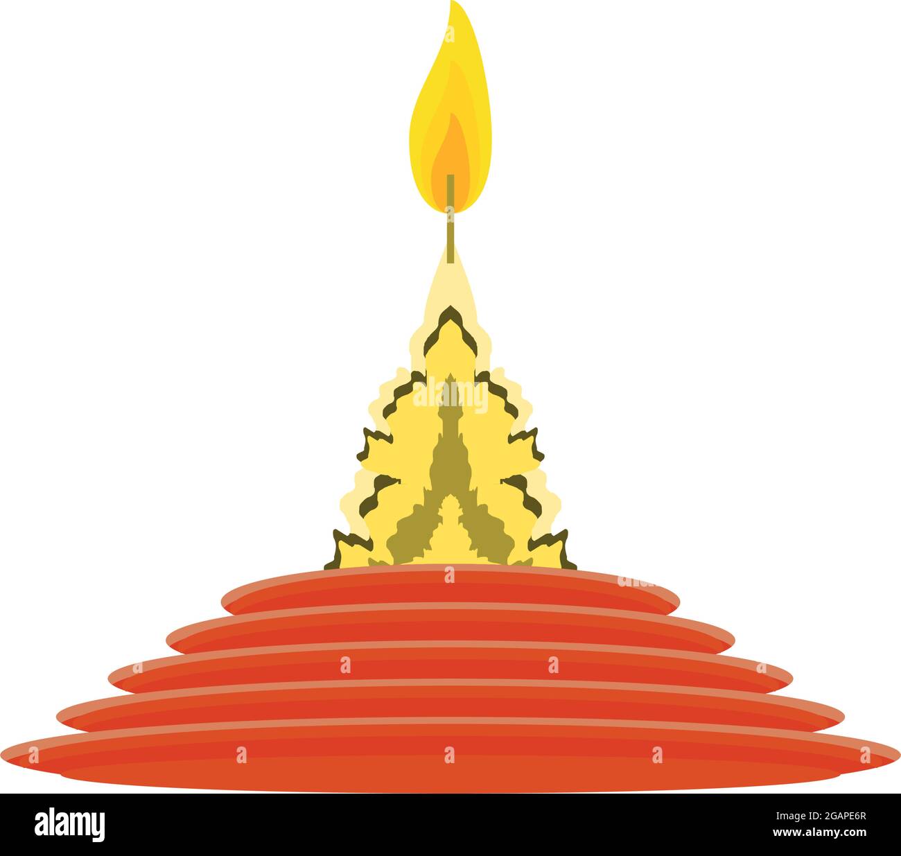 Burning temple Cut Out Stock Images & Pictures - Alamy