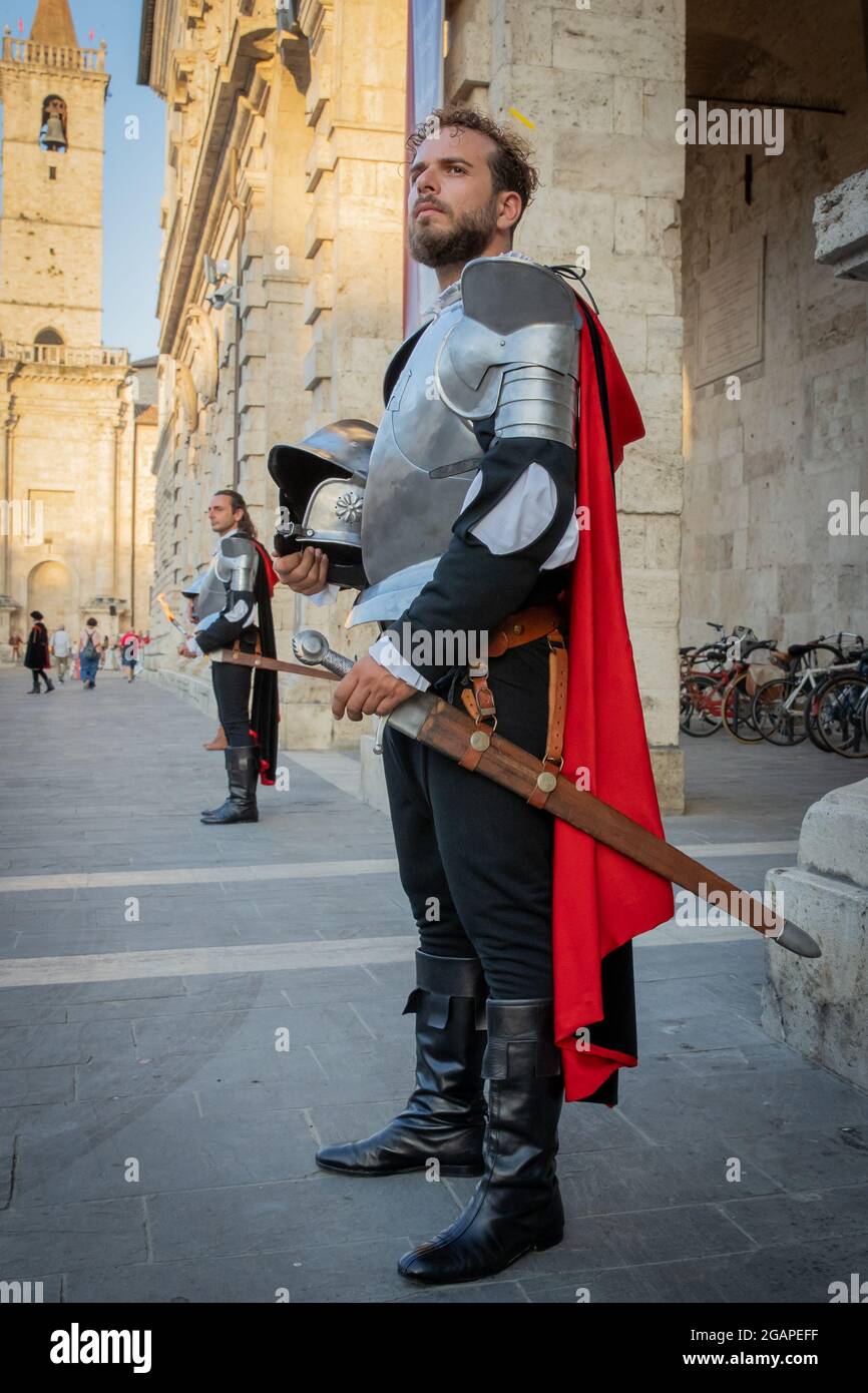 Italy. 31st July, 2021. Traditional blessing of the candles in honor of ...