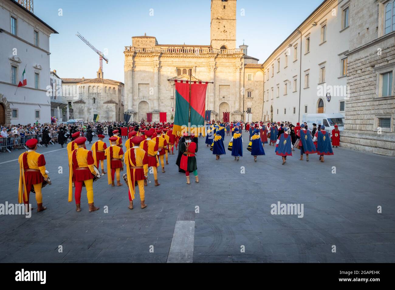 Italy. 31st July, 2021. Traditional blessing of the candles in honor of ...