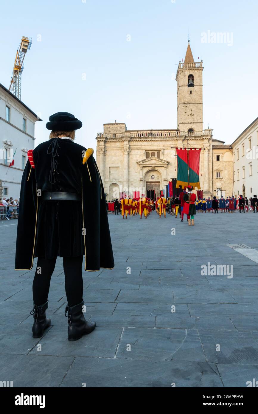Italy. 31st July, 2021. Traditional blessing of the candles in honor of ...