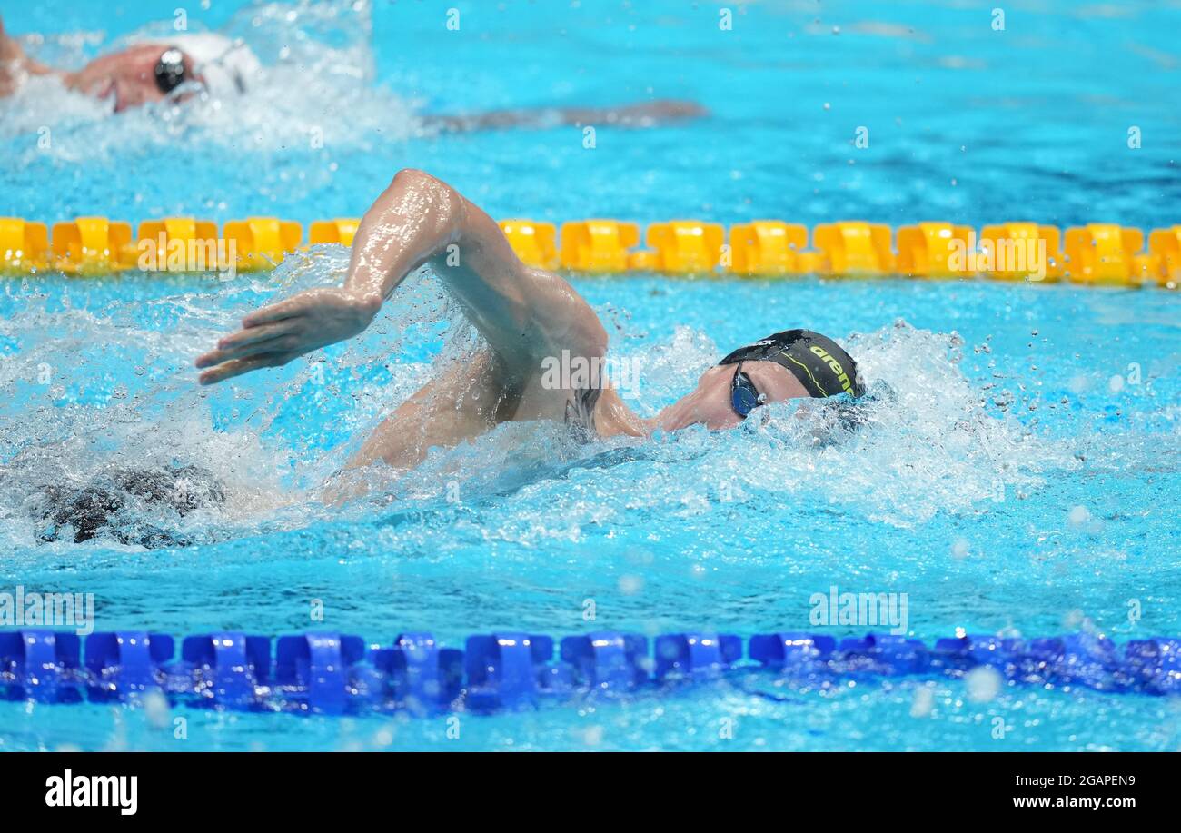 Germany's Florian Wellbrock during the Men's 1500m Freestyle Final at ...
