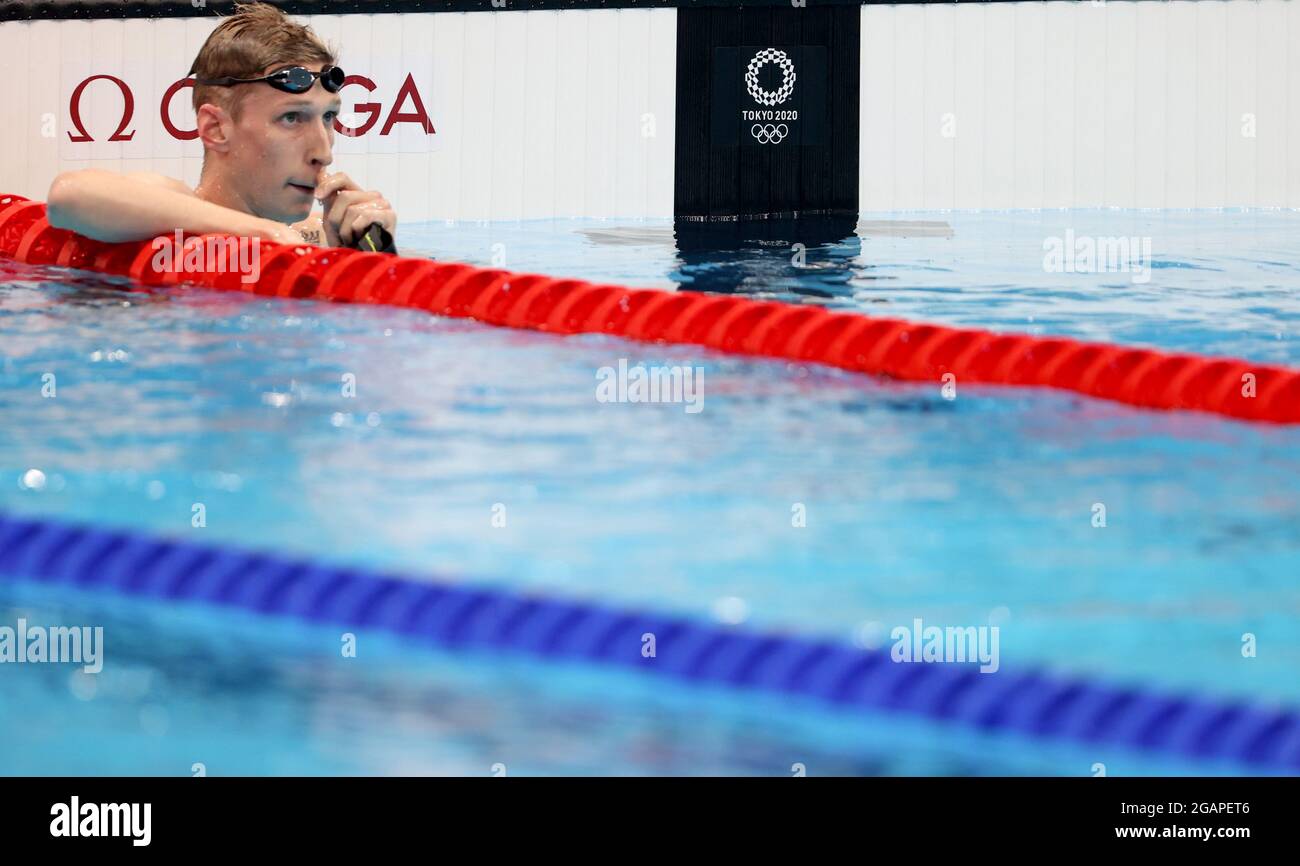 Tokio, Japan. 01st Aug, 2021. Swimming: Olympics, 1500m freestyle, men ...