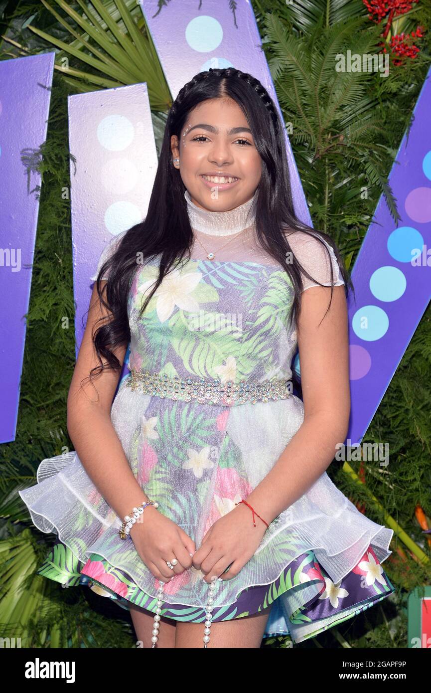 New York City, USA. 31st July, 2021. Voice actress Ynairaly Simo walks ...