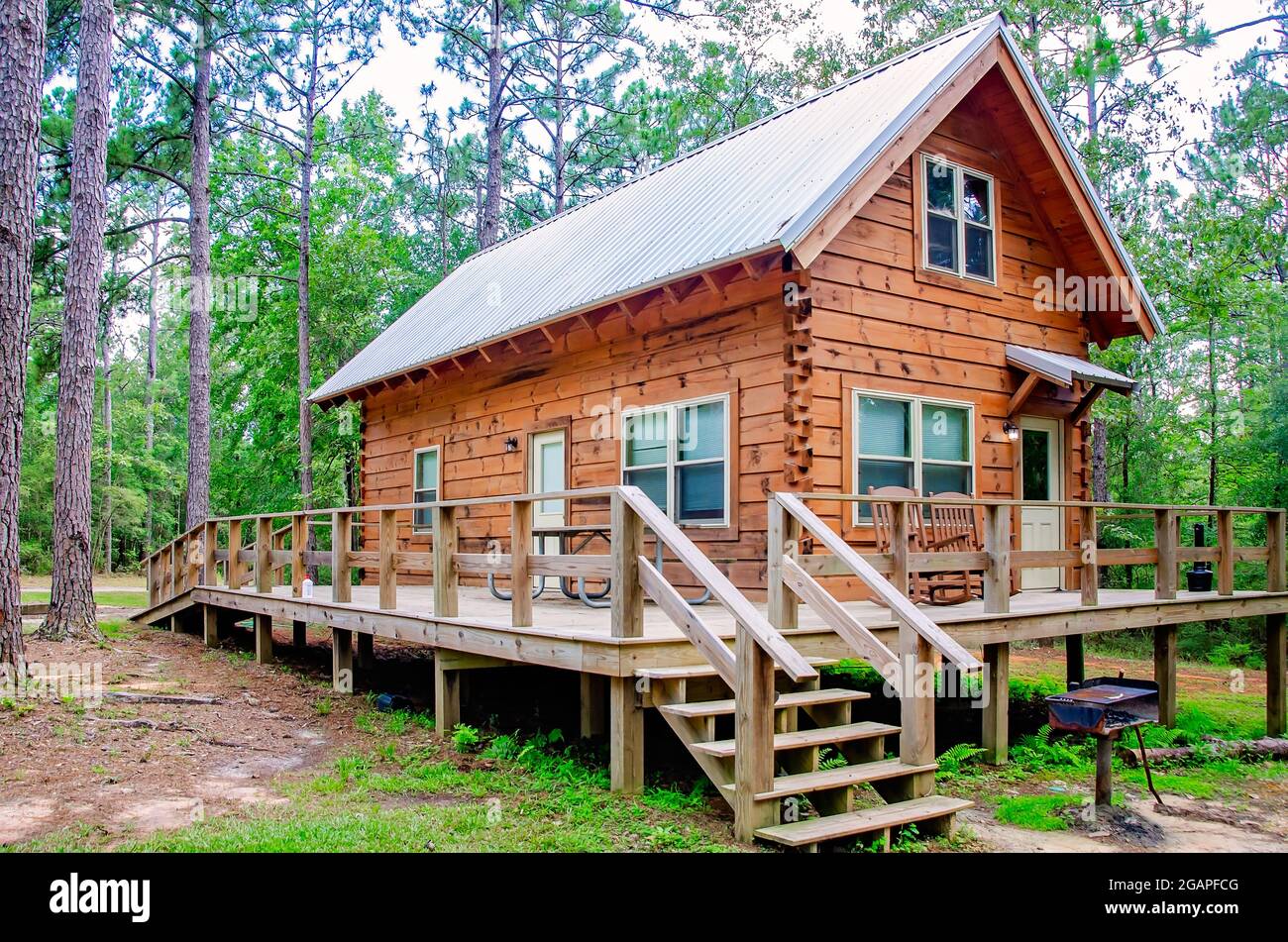 Peters Cabin is pictured in Historic Blakeley State Park, June 26, 2021 ...